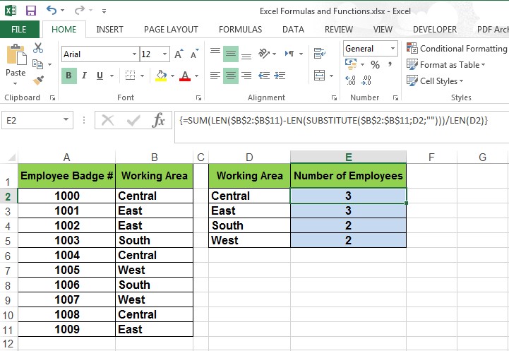 How To Use Len Substitute Functions