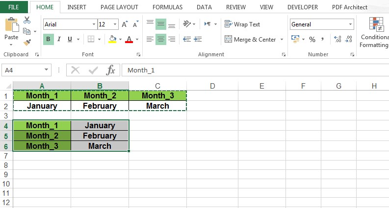 Two methods to use Transpose