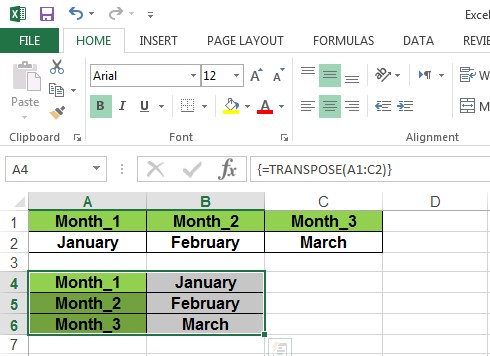 Two methods to use Transpose