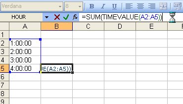 Adding Text Values Representing Time
