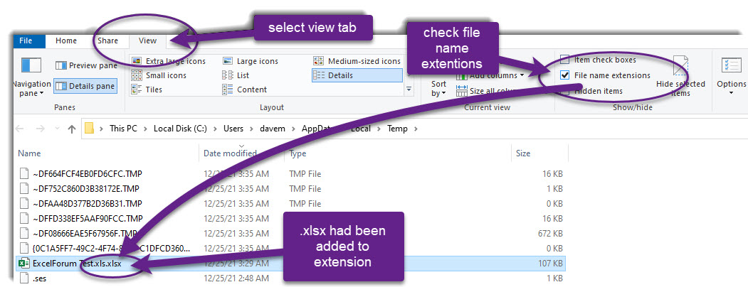 Cannot open .xls files from the Forum