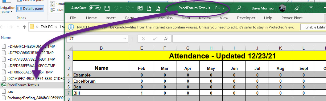 Cannot open .xls files from the Forum